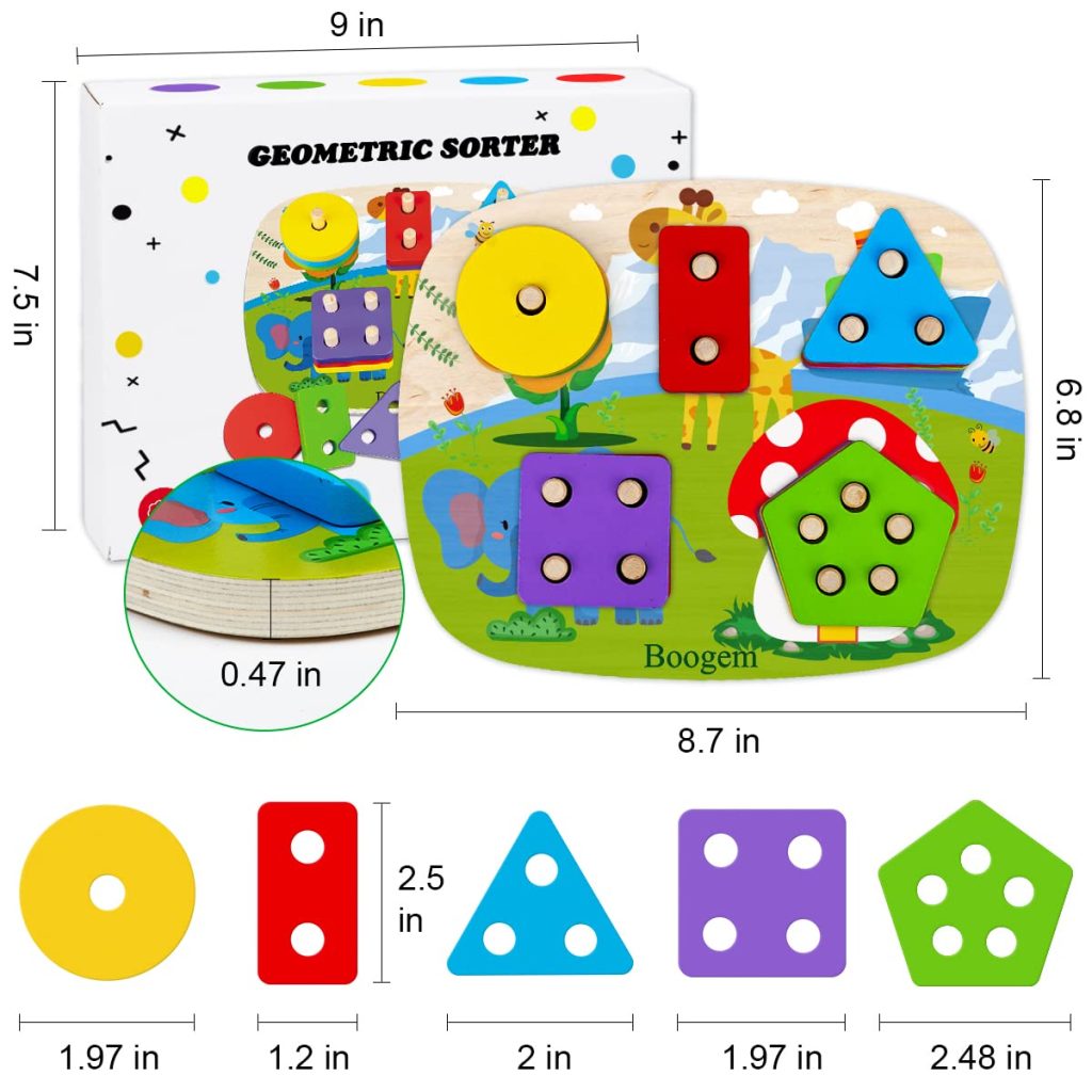 Wooden Educational Sorting Stacking Toys For Children | wooden toys ...